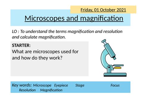 Aqa Microscopes And Magnification Teaching Resources