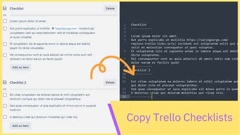Copy Trello Checklist Saijo George