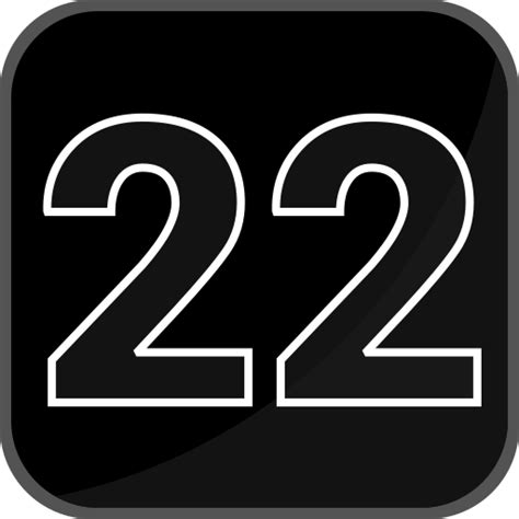 Number 22 Free Education Icons