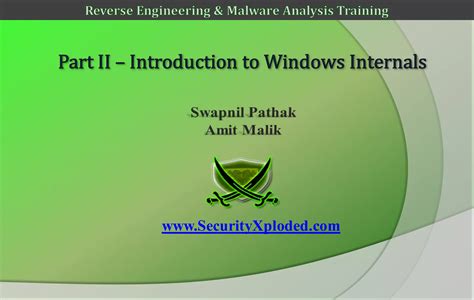 Reversing And Malware Analysis Training Part 2 Introduction To Windows