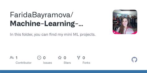 Github Faridabayramova Machine Learning Projects In This Folder You Can Find My Mini Ml