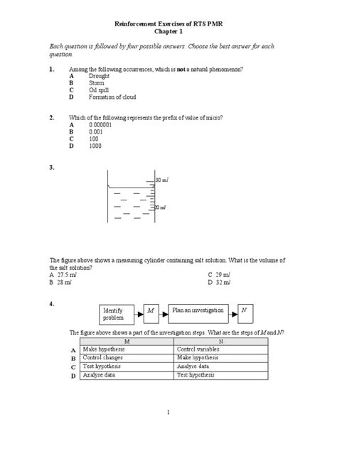 Kssm Science Form 1 Exercise Raymondtarogiles