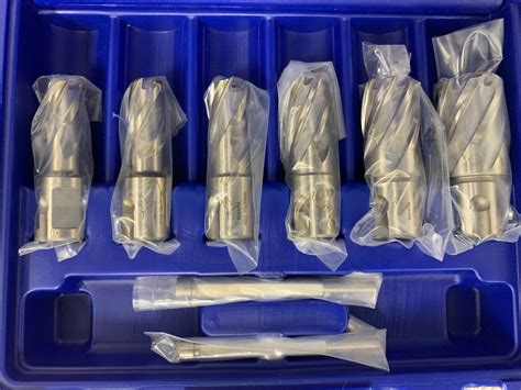 7pcs Hss Rotabroach Annular Cutter Set Size 13 14 16 18 22 26mm Universal Shank Ebay