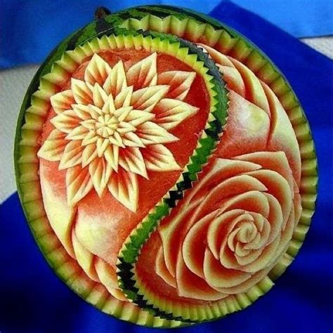 391 Best Art Watermelon Carving Images On Pinterest Watermelon Carving Carved Watermelon