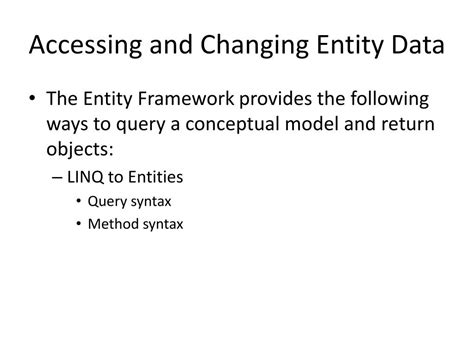 PPT Entity Framework Overview PowerPoint Presentation Free Download ID