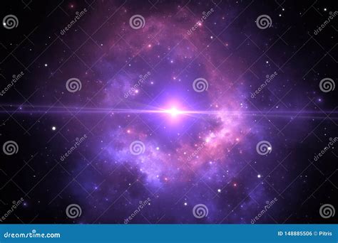Supernova Gravitational Collapse Spectacular Stellar Explosion Stock Illustration