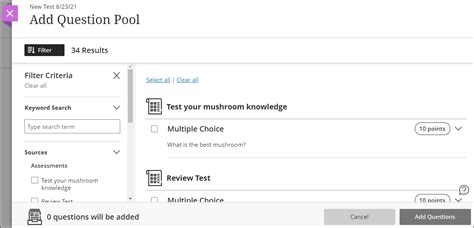 Creating Question Pools Faculty Blackboard