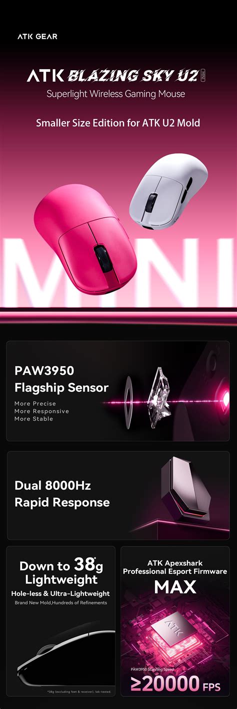 Superlight Wireless Gaming Mice Atk Atk Gaming Gear