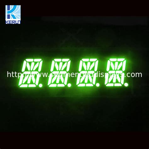 Alphanumeric 16 Segment Led Display 4 Digit 0 39 Inch Blue Green Color