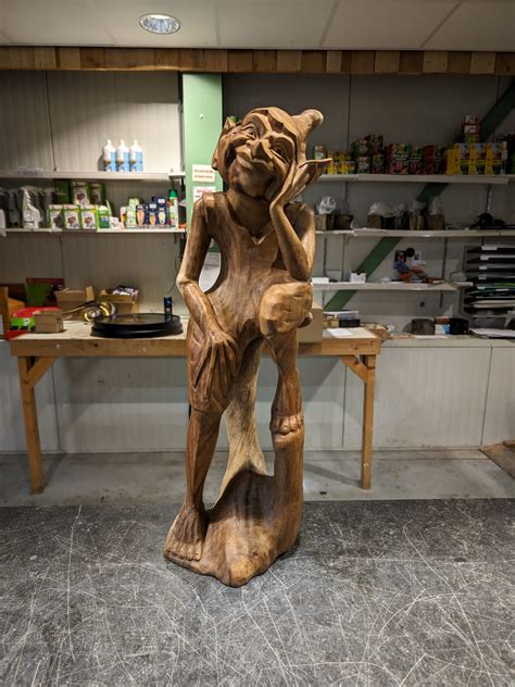 Beeld Hout Kabouter Klein 60cm Eliassen Home And Gardenpleasure