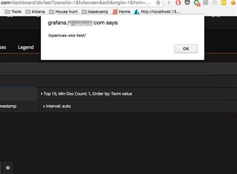 [bug] If Elastic Search Mapping Contains Scripts Grafana Executes Them · Issue 9089