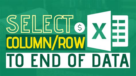 Excel Select Columns Rows To End Of Data 4 Ways Dollar Excel