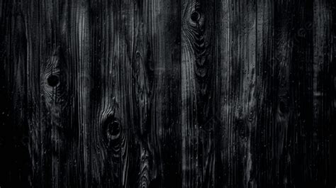 Dark Black Wood Texture