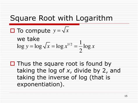 Ppt Napier S Bones Logarithm And Slide Rule Powerpoint Presentation