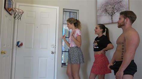 Good Fucking After An Indoor Strip Basketball With Two Sexy Girls