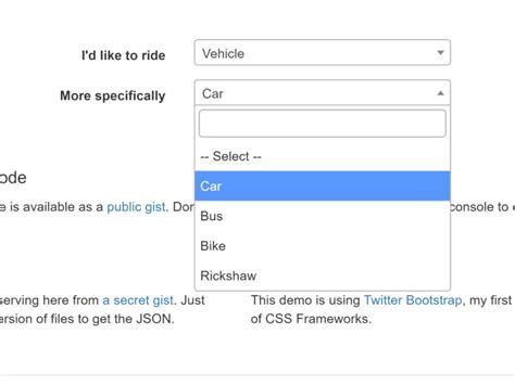 Dynamic Cascading Dropdown Bootstrap — Codehim