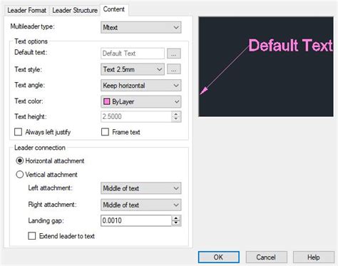 Cad Annotation Leaders Easy Set Up Autocad Multileader Style