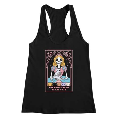 The Princess Of Feral Cats Womens Tank Racerback Cafelab