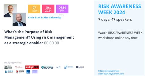 what s the purpose of risk management using risk management as a