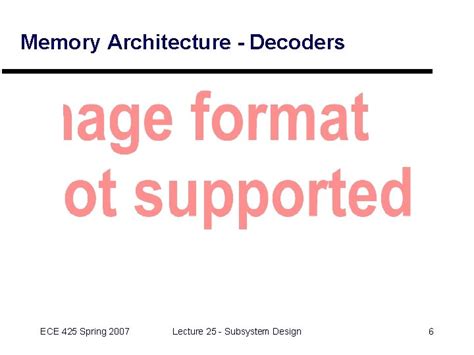 ece 425 vlsi circuit design lecture 25 subsystem