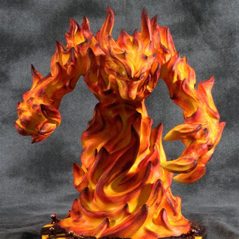 Sculpture Art And Collectibles Figurines Fire Elemental Pe