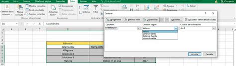 Cómo Ordenar Datos en Excel Excel Para Todos