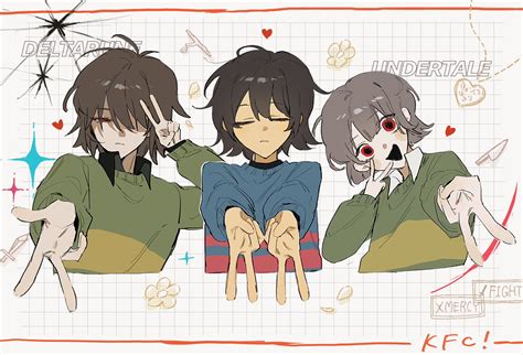 Mogupaku0 Chara Undertale Frisk Undertale Kris Deltarune