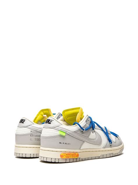 Nike X Off White Dunk Low Lot 10 Sneakers White Farfetch Uk