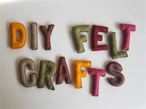 Make These Easy Felt Letters With Free Template Diy Felt Crafts