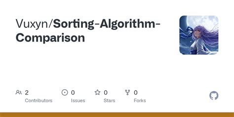 Github Vuxynsorting Algorithm Comparison