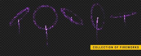 Premium Vector Fireworks Lights Fireworks Explosions Set Of Light Effects Realistic Design