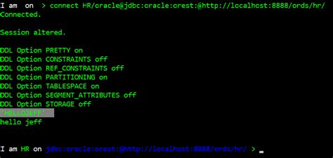 Sqlcl And The The Ords Jdbc Driver