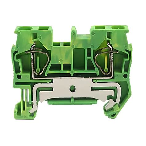 St4 Ground Type Wiring Connector Clamp Spring Cage Pluggable Din Rail Terminal Block Connector