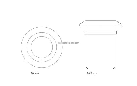 Rivet Nut Autocad Block Free Cad Floor Plans