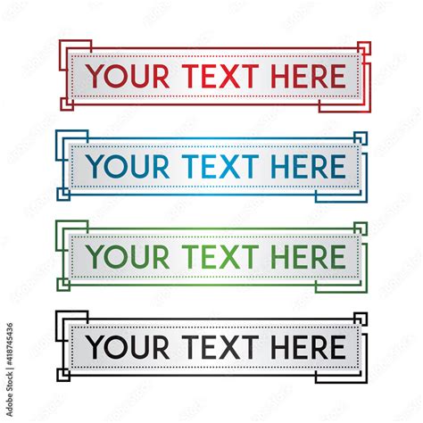 Vetor De Banner Set Text Box Title Box Speech Text Speech Title Frame Text Frame Title