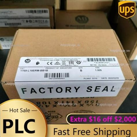 Ab 1769 L18erm Bb1b Compactlogix 05mb Controller Motion New Sealed Ebay