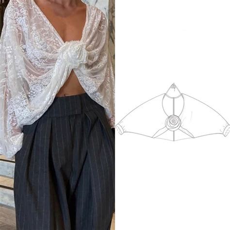 Sheer Top Sewing Pattern Etsy