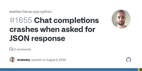Chat Completions Crashes When Asked For JSON Response Issue 1655