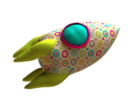 Rocket Pdf Plush Pattern Resizing Rocket Easy Toy Sewing Etsy