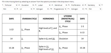 Solved Fill In The Missing Blank By Selecting An Answer From Chegg Com