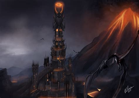 Barad Dur Lord Of The Rings By Valonia Feline On Deviantart Shadow