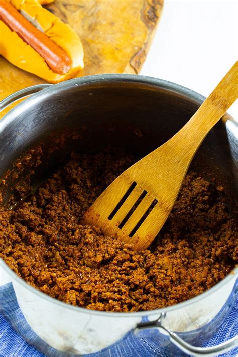 Hot Dog Chili Spicy Southern Kitchen