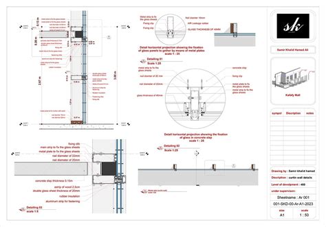 Curtain Wall Detail In Autocad Cad Download 189 09 Kb Bibliocad Artofit