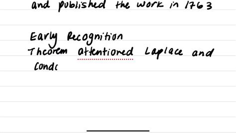 Solved History Of Bayes Theorem