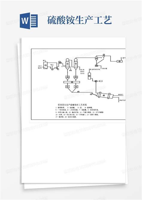 硫酸铵生产工艺word模板下载 编号lpeadwmn 熊猫办公