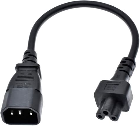 Toptekits C14 To C5 Power Plug Cable Iec 320 C14 Male To C5