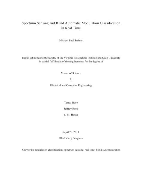 Pdf Spectrum Sensing And Blind Automatic Modulation · Qpsk Quadrature Phase Shift Keying
