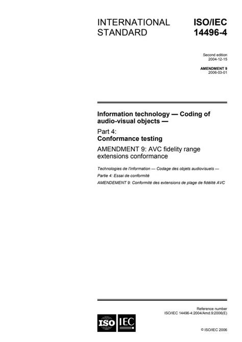 ISO IEC Amd Information Technology Coding Of Audio Visual Objects Part