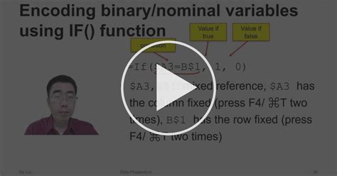 Using Excel If Function To Encode Nominal Variables Weekmodule 3 Data Preparation Coursera