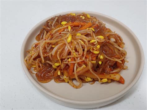매콤콩나물잡채 레시피